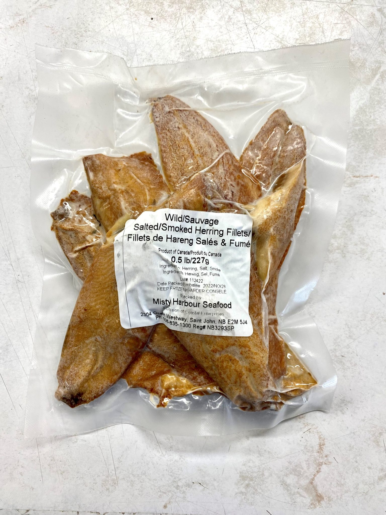 Salted and Smoked Herring Fillets – Misty Harbour Seafood