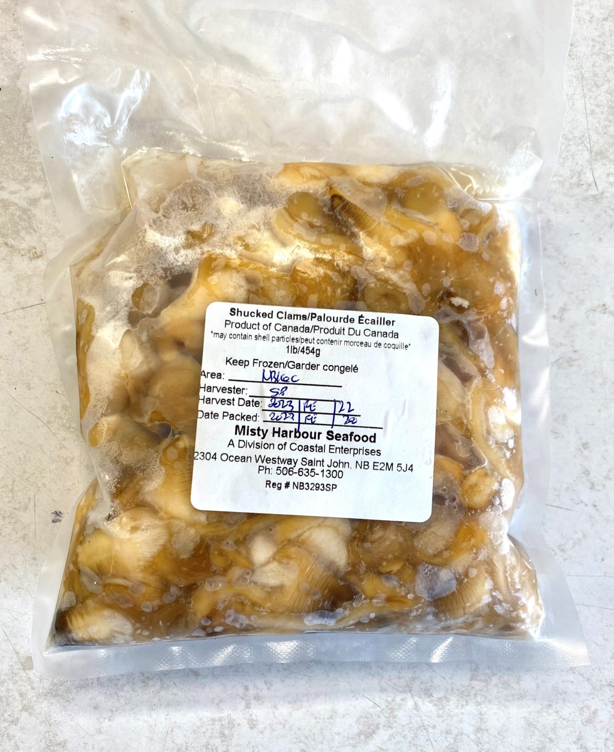 Frozen Shucked Clam Meat – Misty Harbour Seafood